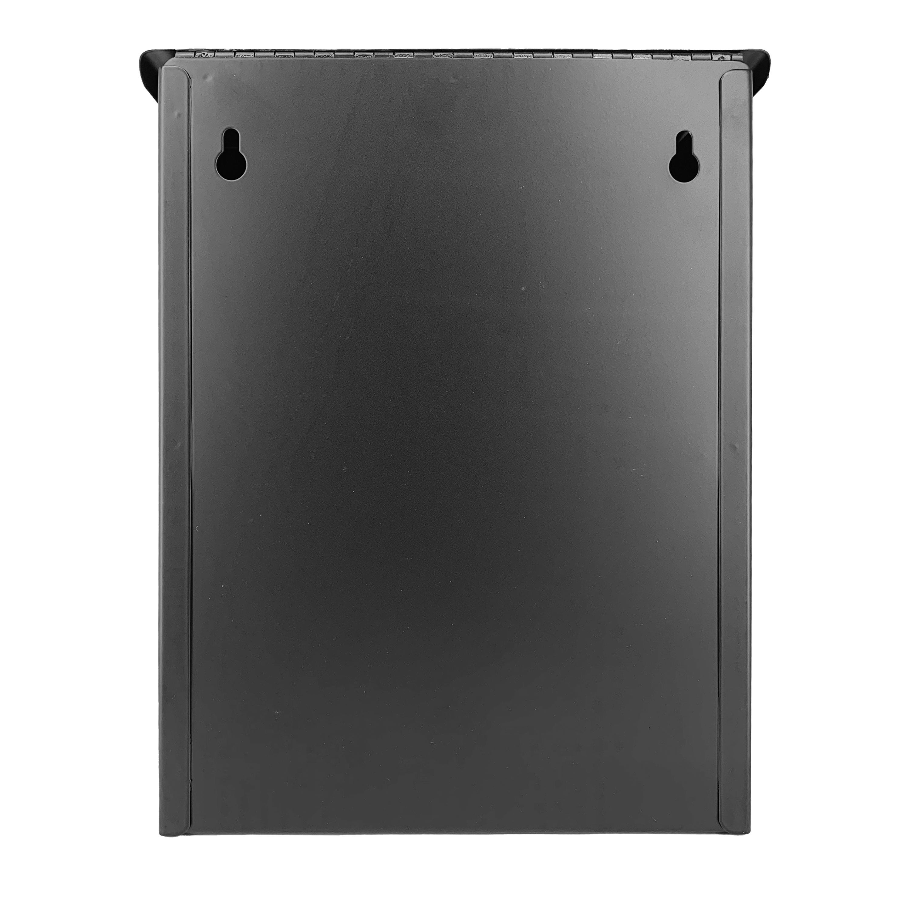 Sleek Black Steel Paper Airplane Mailbox: Modern Wall-mounted Letterbox ...