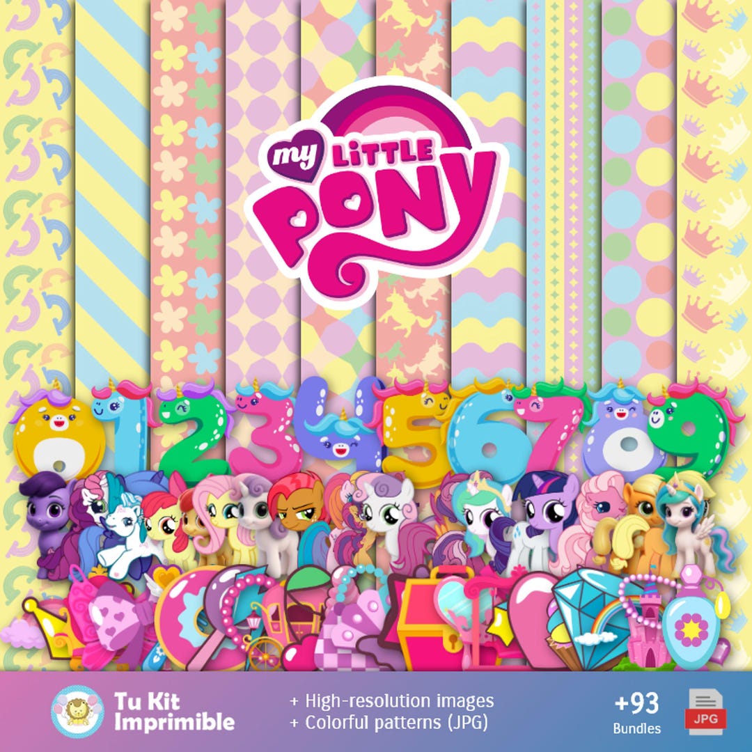 My Little Pony Equestria Digital Kit – Cute Patterns, Characters ...