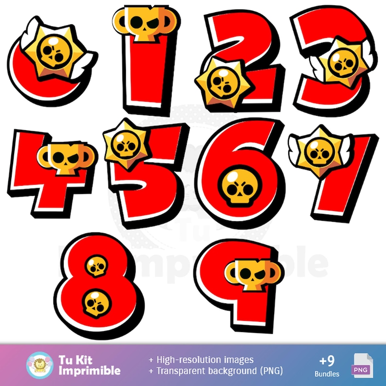 Brawl Stars Digital Papers - Patterns and Textures Kit – Scrapbooking ...