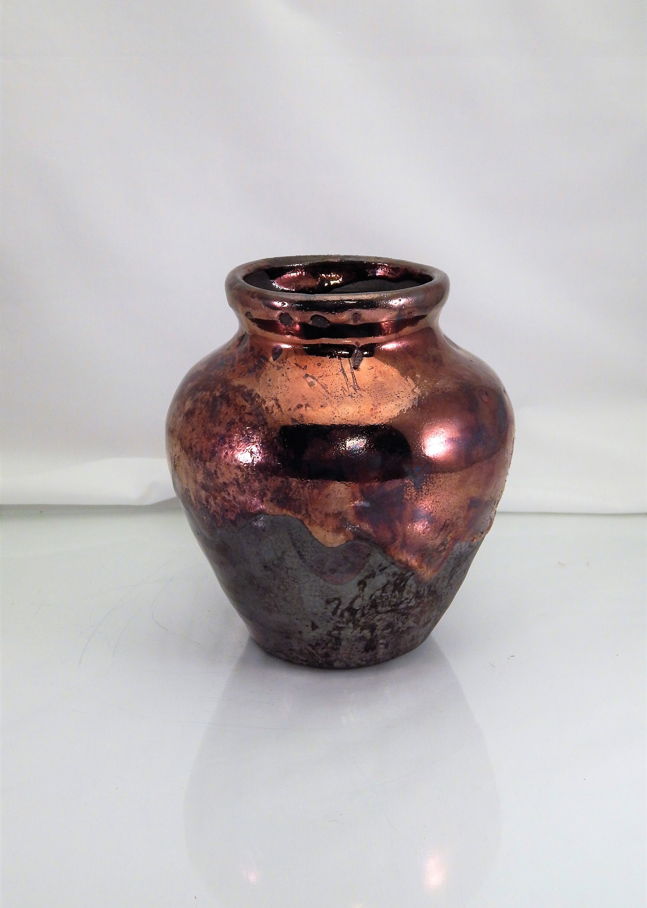 Raku Moon Jar - Bronz