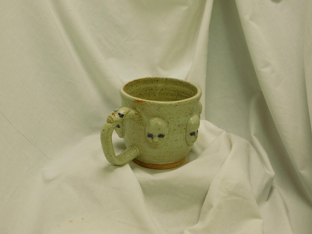 Stoneware Mug With Faces - Etsy