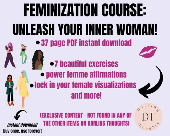 Feminization Visualization Course. UNLEASH Your INNER WOMAN. - Etsy