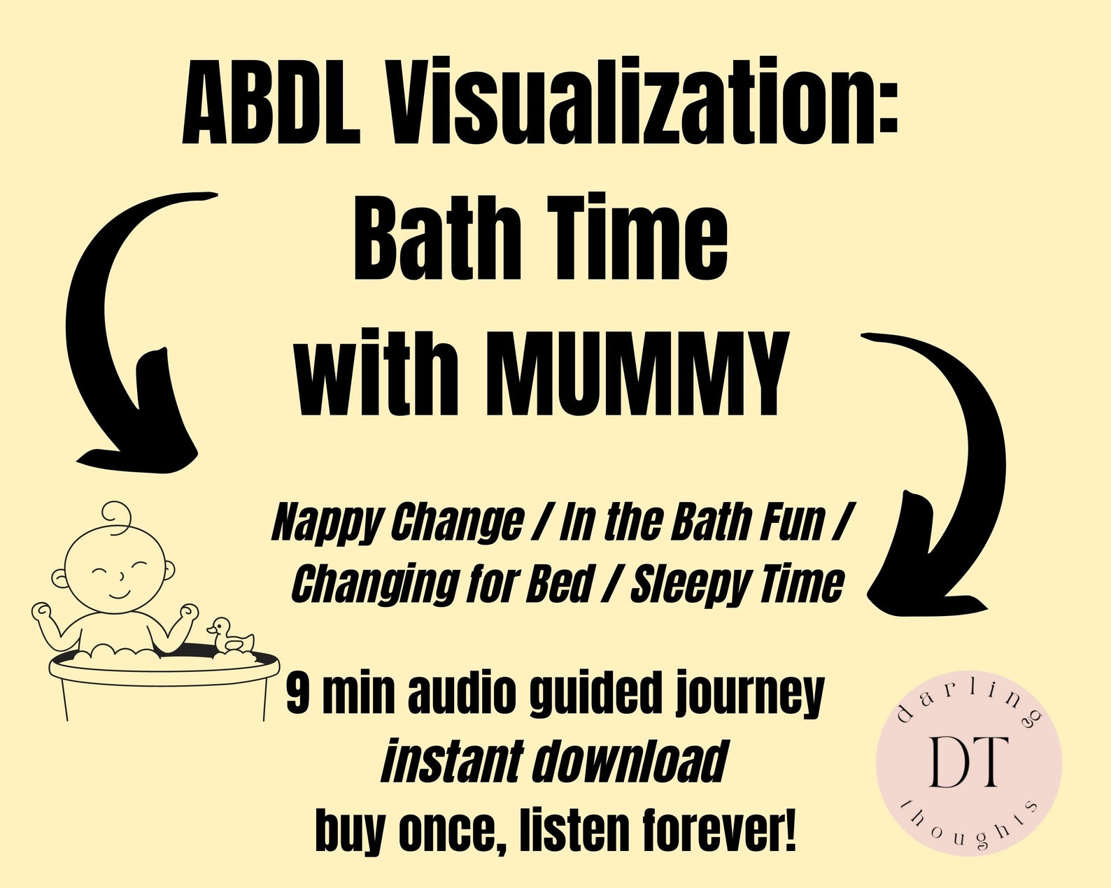 Abdl Visualization Bath Time With Mummy Gender Neutral Audio Only