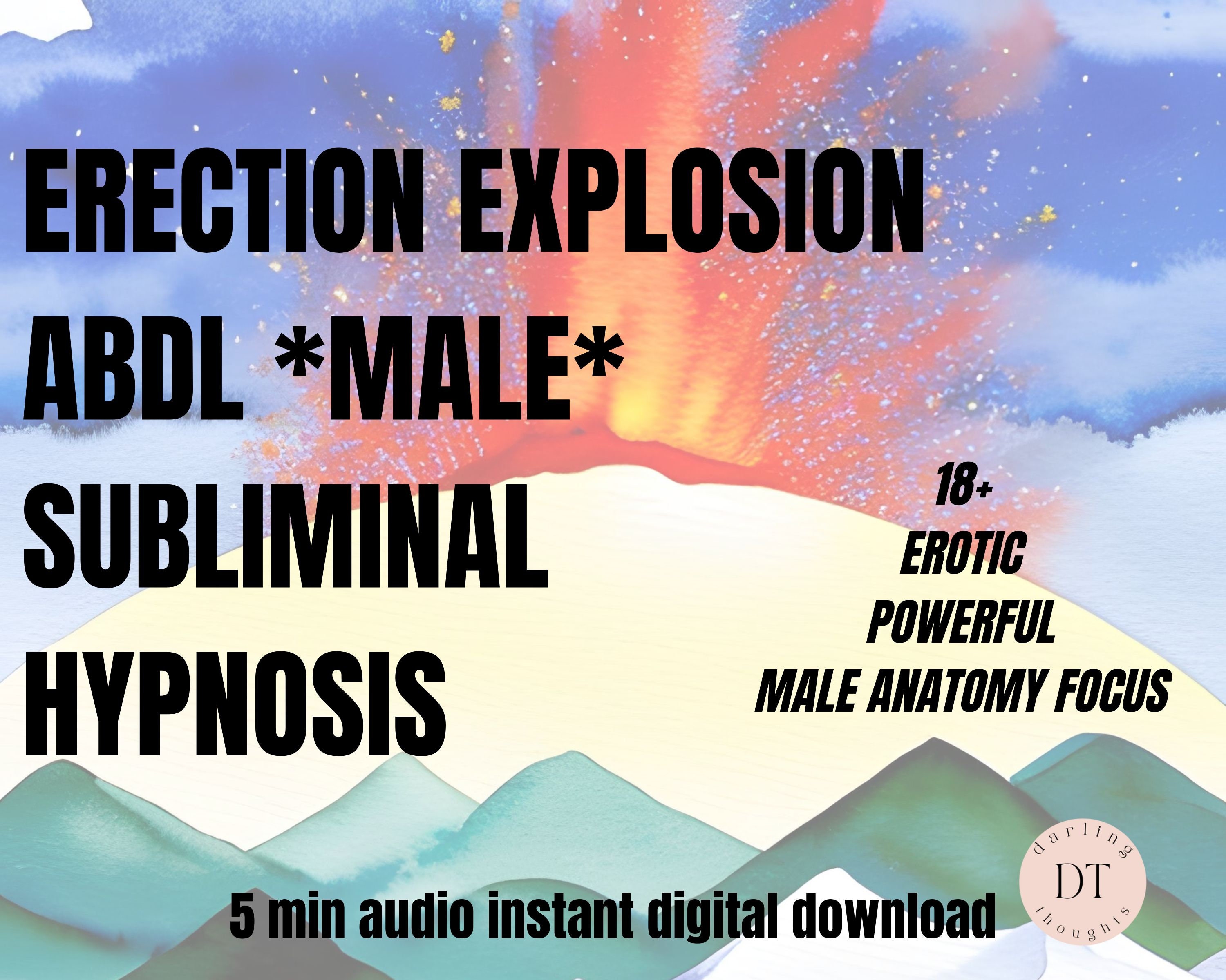 ABDL Erection Explosion Cock Subliminal Hypnosis 5 Min Audio WITH Sound ...