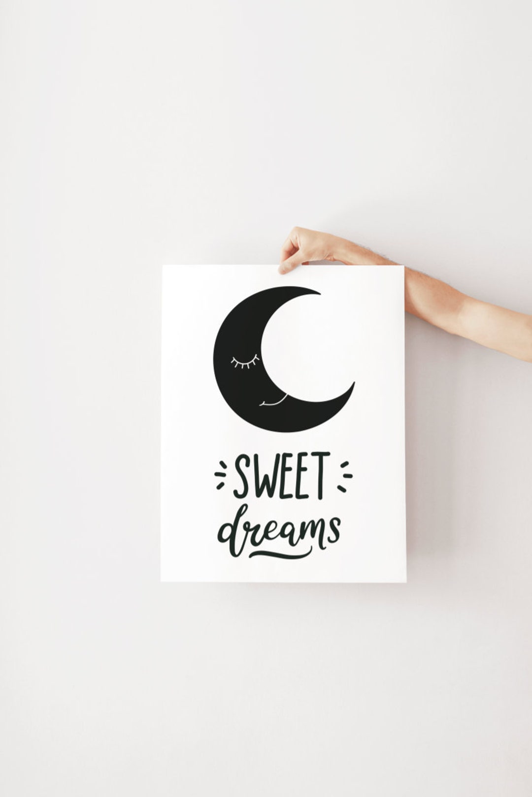 Sweet Dreams Printable Nursery Gift, Sweet Dreams Poster, Nursery Wall ...