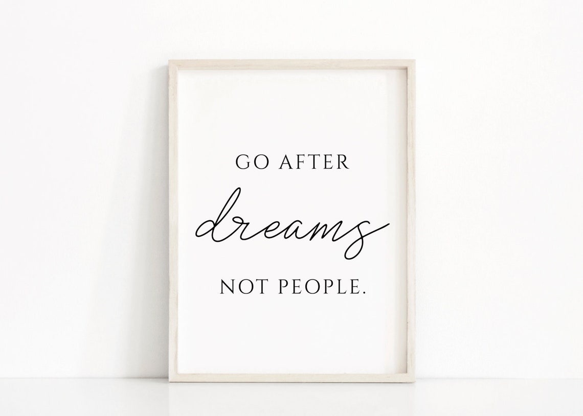 Minimalist Quote Wall Art Print, Home Printable Inspirational Quote ...
