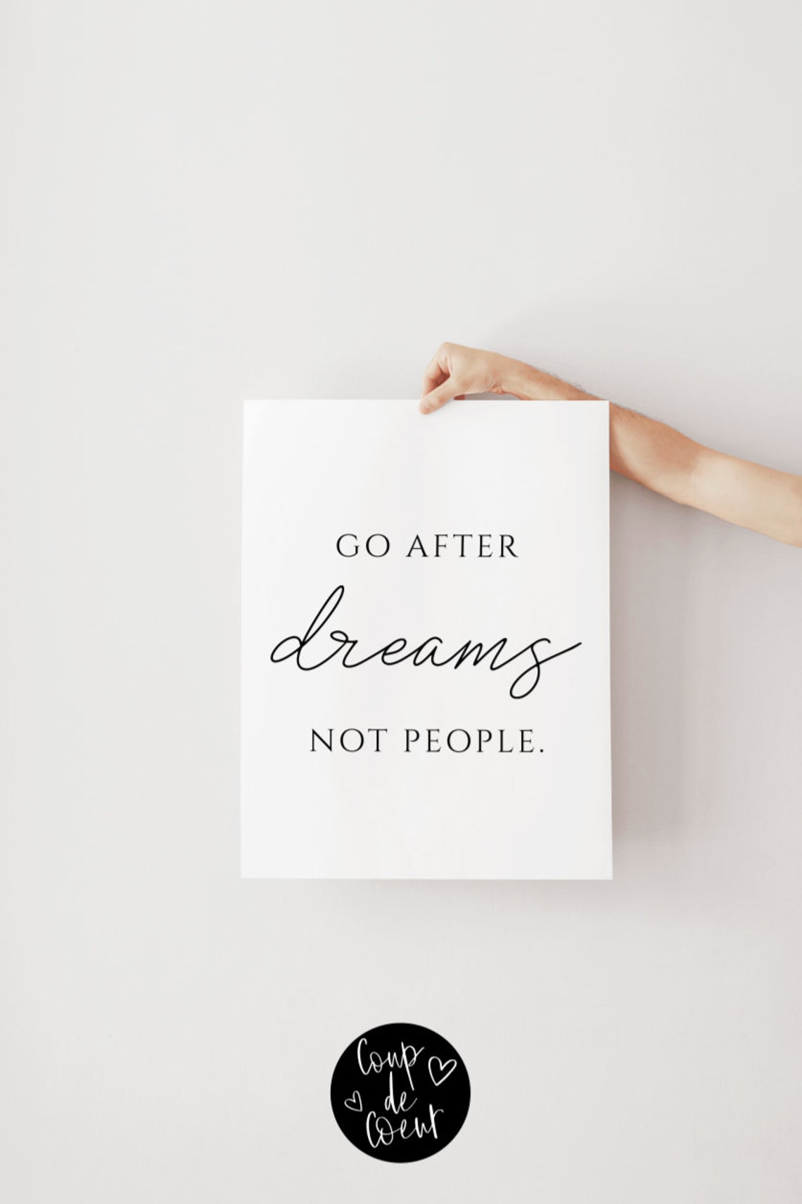 Minimalist Quote Wall Art Print, Home Printable Inspirational Quote ...