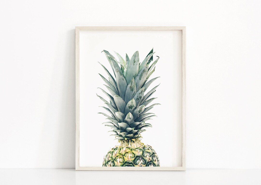 Pineapple Modern Wall Art, Tropical Printable Poster, Digital Pineapple ...