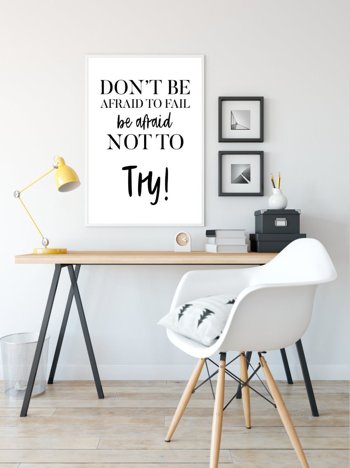 Printable Inspirational Quotes Poster, Don't Be Afraid, Quote Wall Art ...