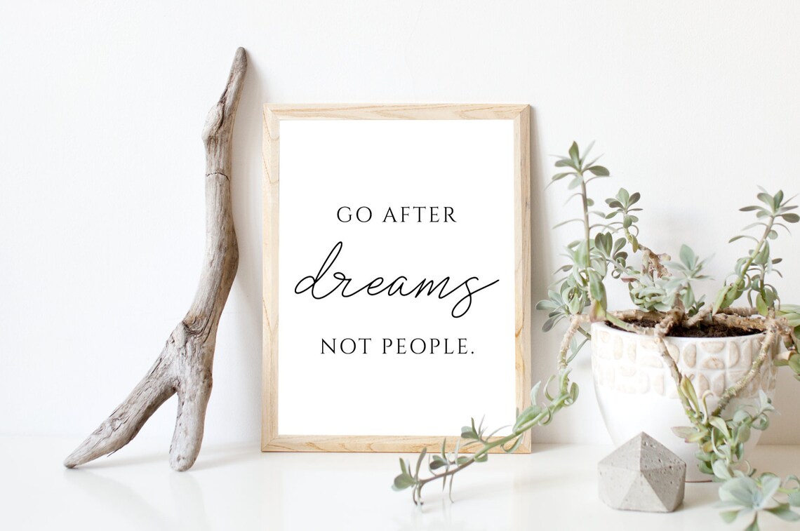 Minimalist Quote Wall Art Print, Home Printable Inspirational Quote ...