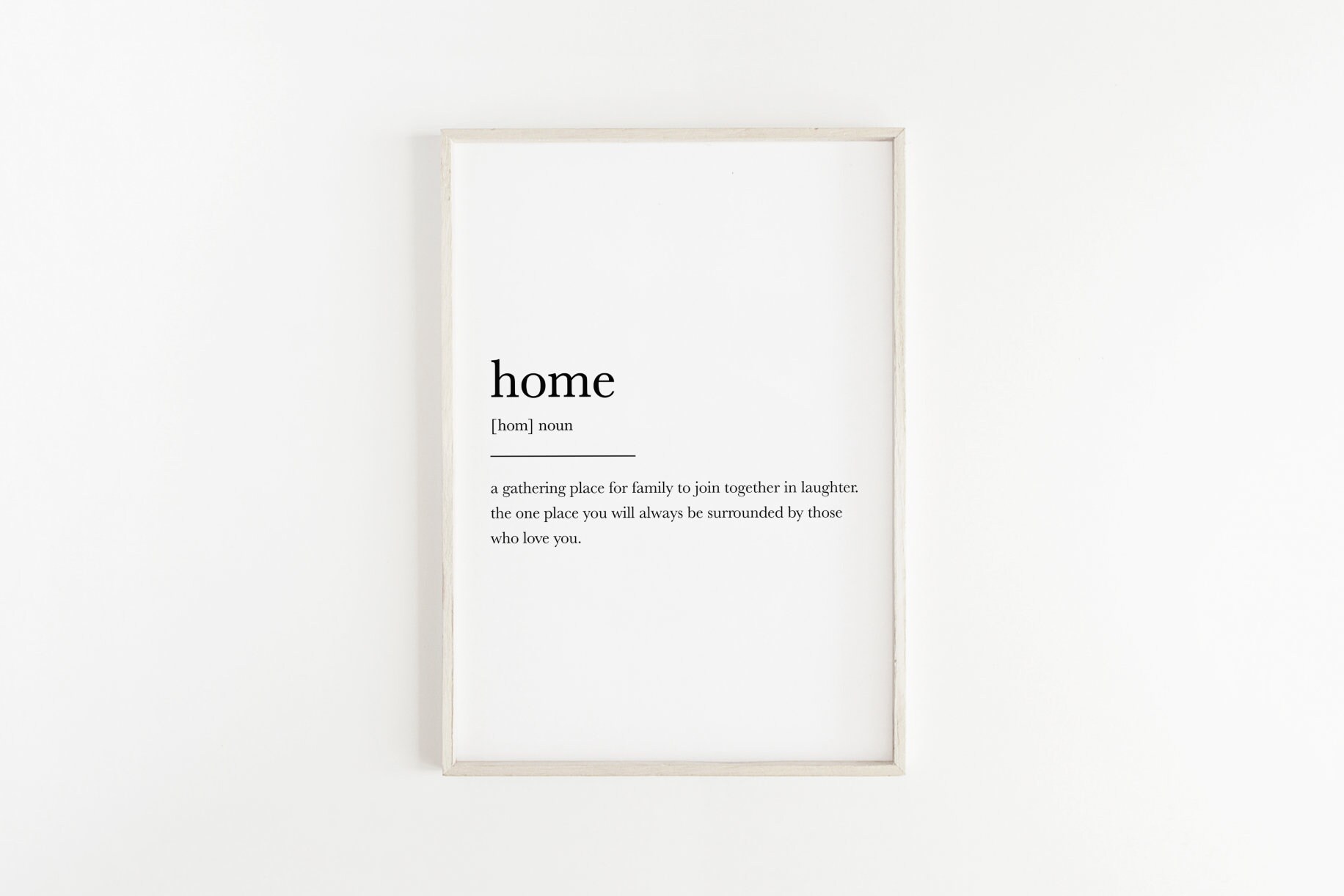 Home Definition Printable Quote, Definition Wall Art Print, Minimalist ...