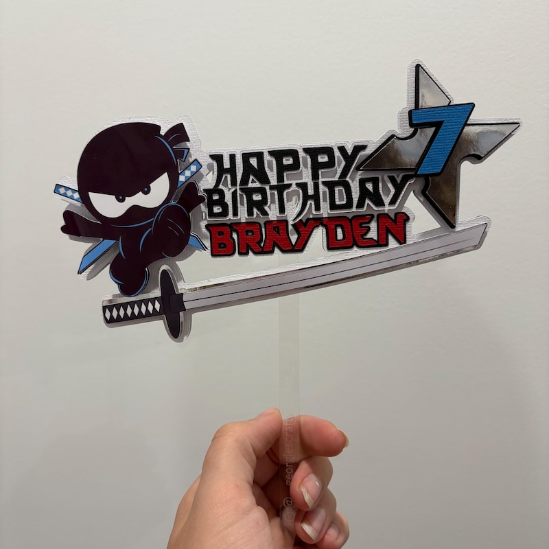 Ninja Cake Toppers - Etsy Australia
