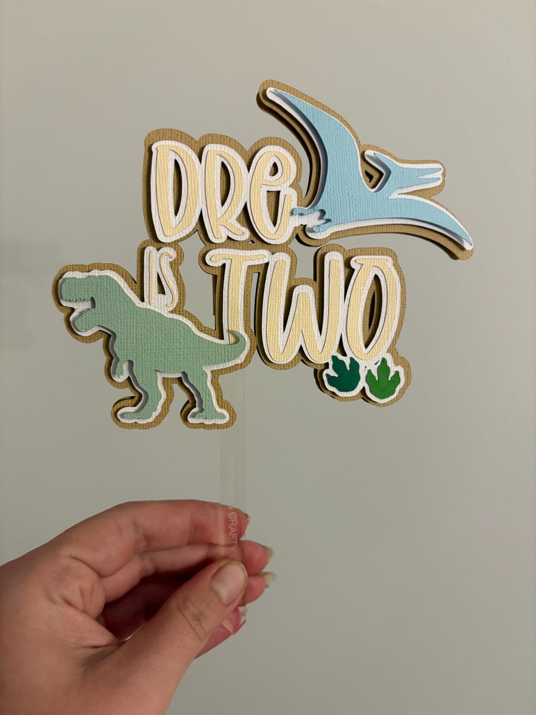 Dinosaur Cake Topper | Dino Cake Topper | Dinosaur Party | Personalised ...