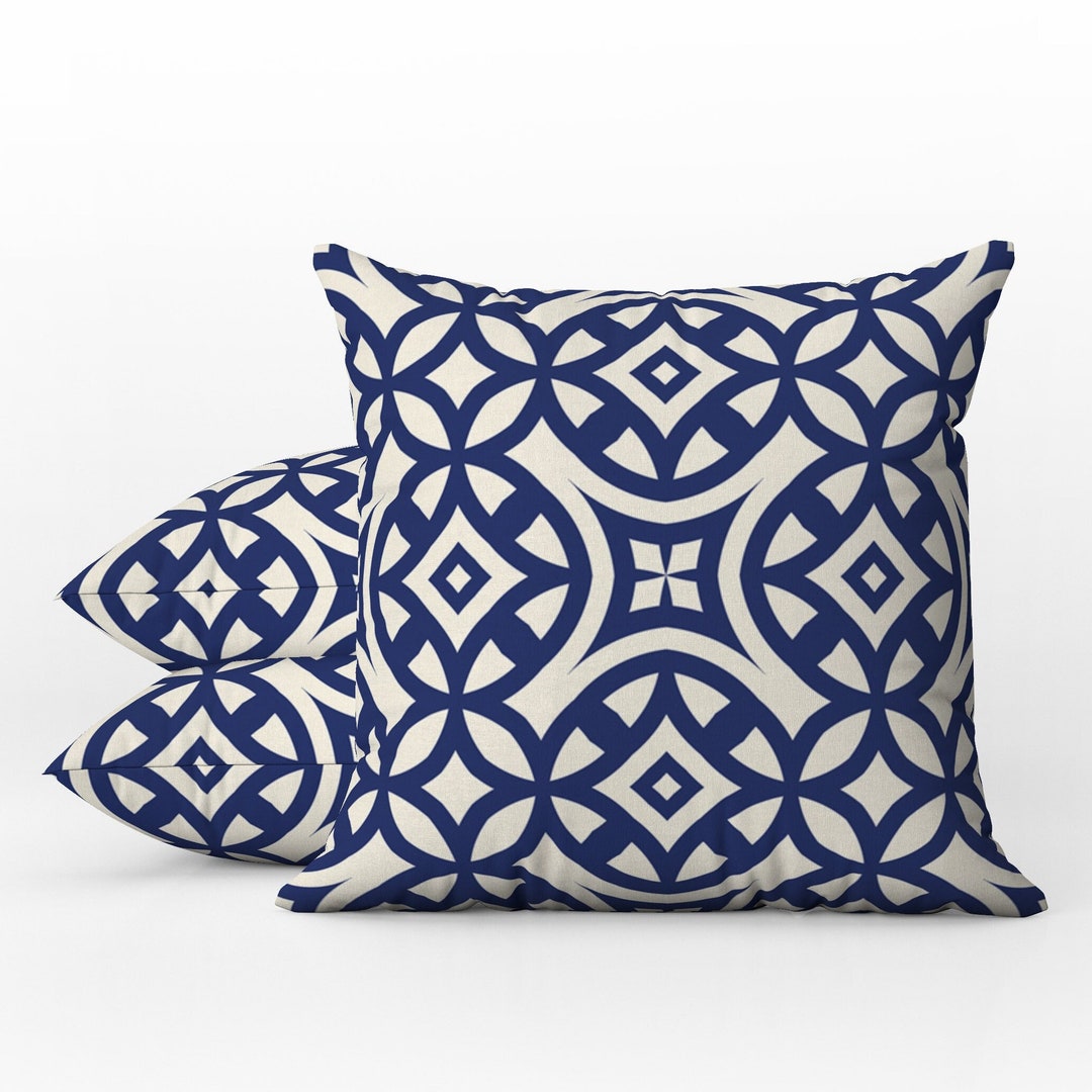 Outdoor Pillows | Weatherproof Garden Cushions | Abstract Geometric ...