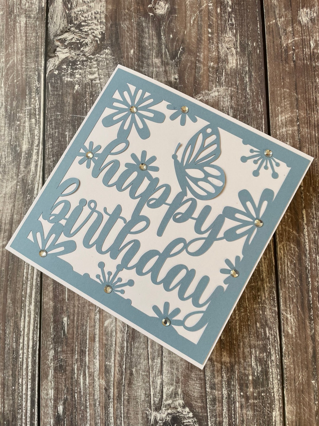 Daisy Birthday Card, Paper Cut Birthday Card, Open Birthday Card ...