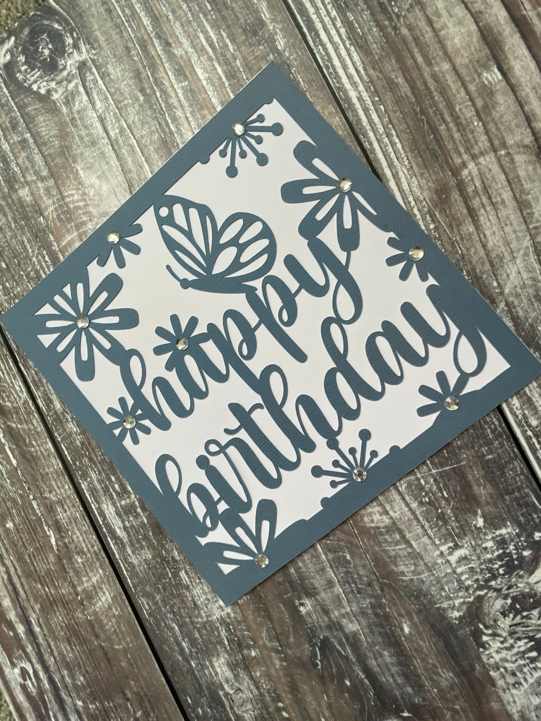 Daisy Birthday Card, Paper Cut Birthday Card, Open Birthday Card ...