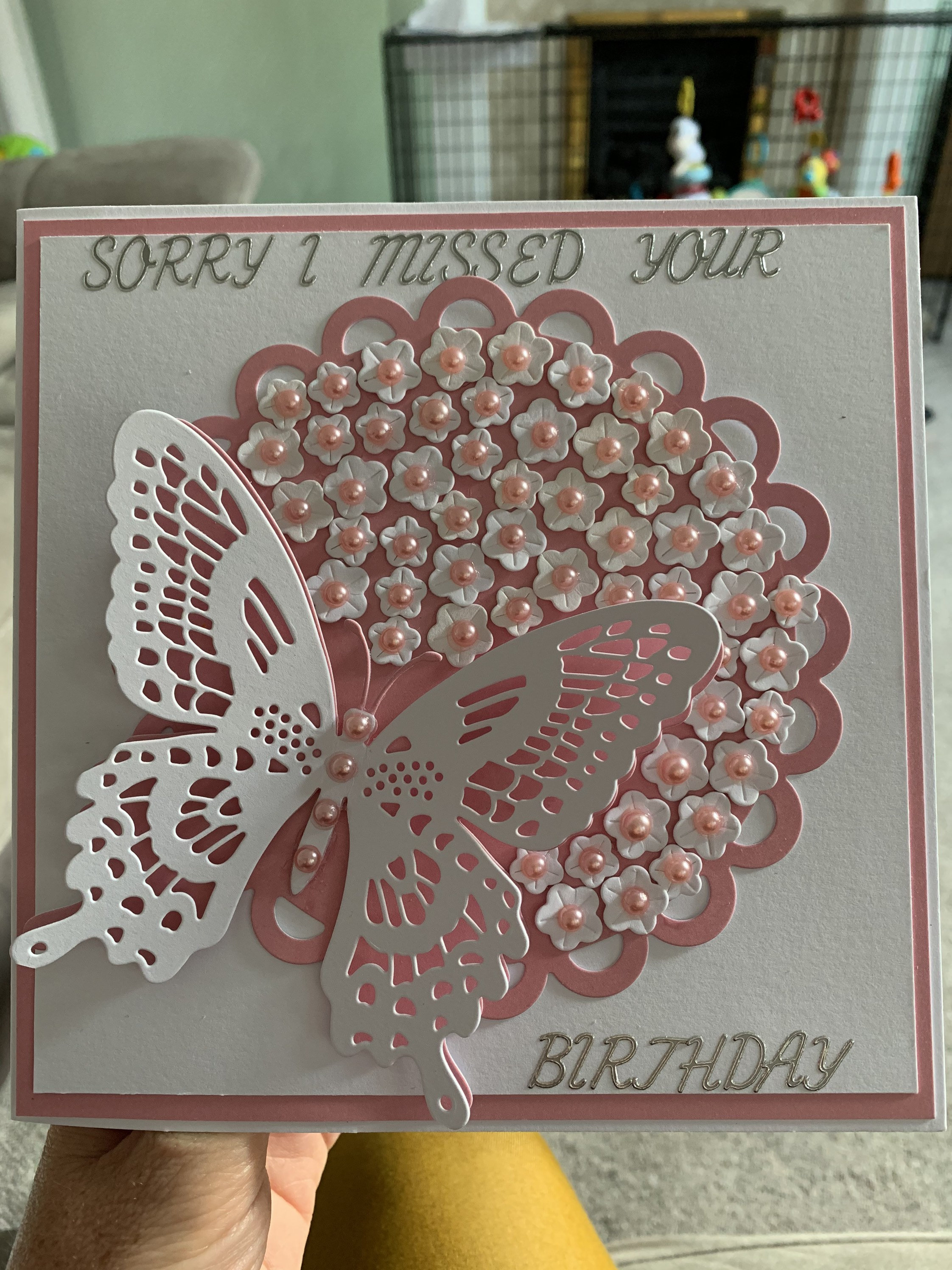Handmade Butterfly Card Female Birthday Card Womans Etsy