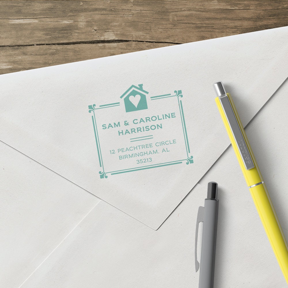Custom House Address Stamp Design Three Designing Women - Etsy