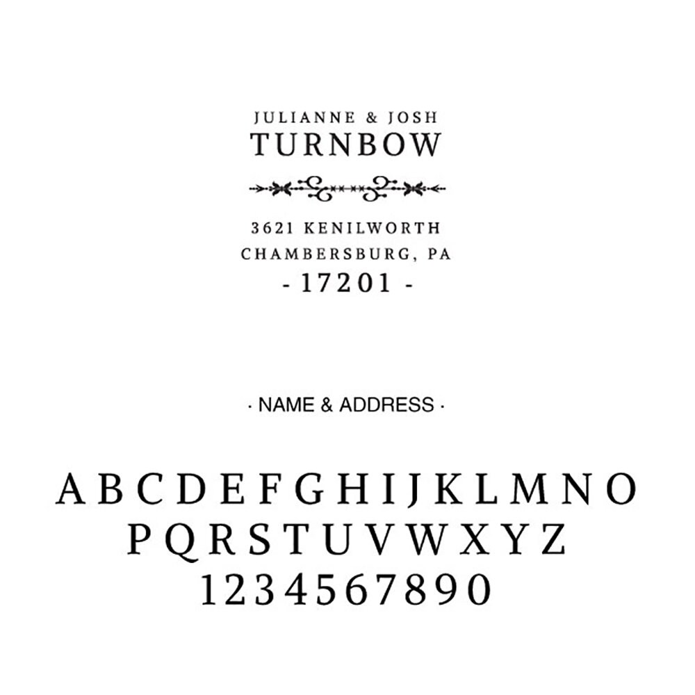 Custom Address Stamp Turnbow Design - Three Designing Women ...