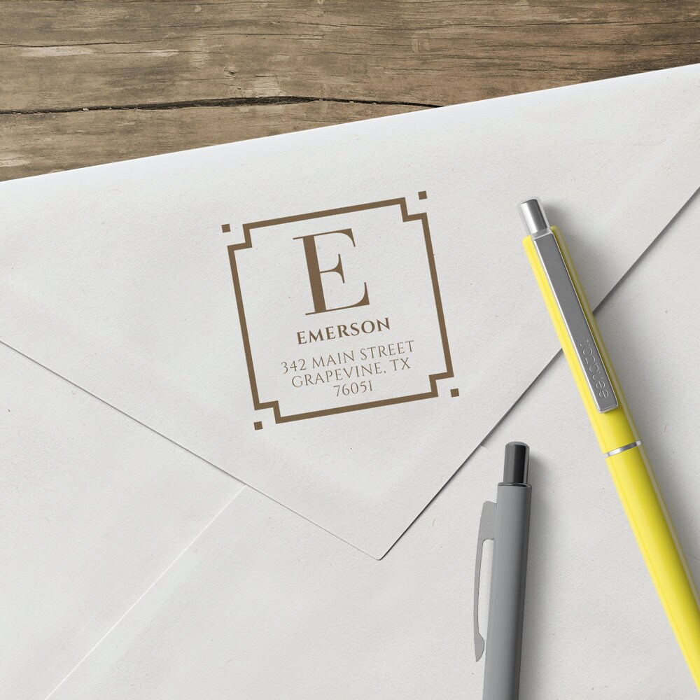 Custom Address Stamp Emerson Design Three Designing Women | Etsy