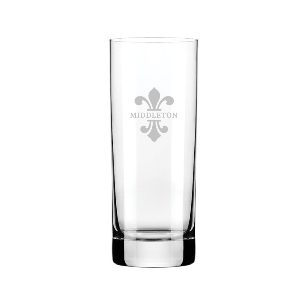 Personalized Engraved Drinking Glass Custom Monogram Water & - Etsy