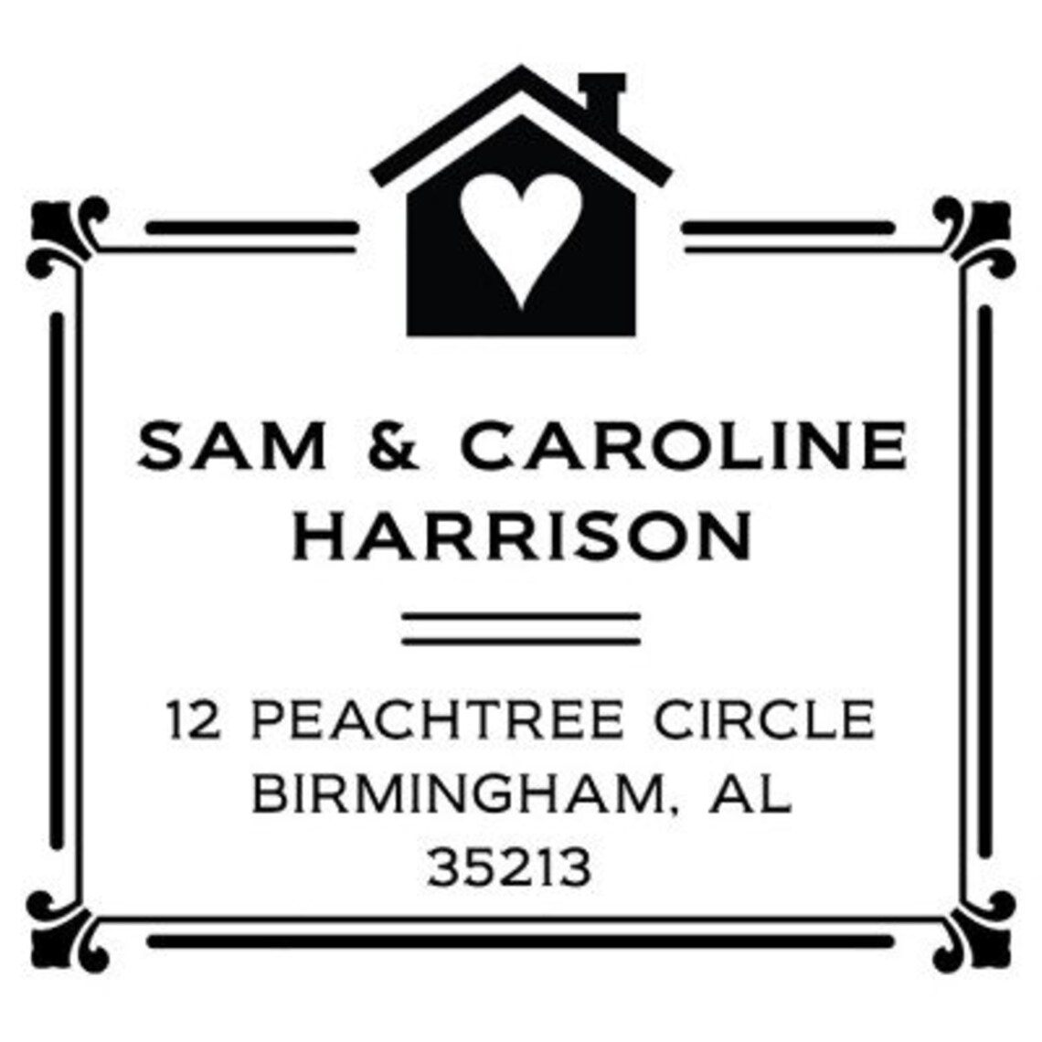 Custom House Address Stamp Design Three Designing Women - Etsy