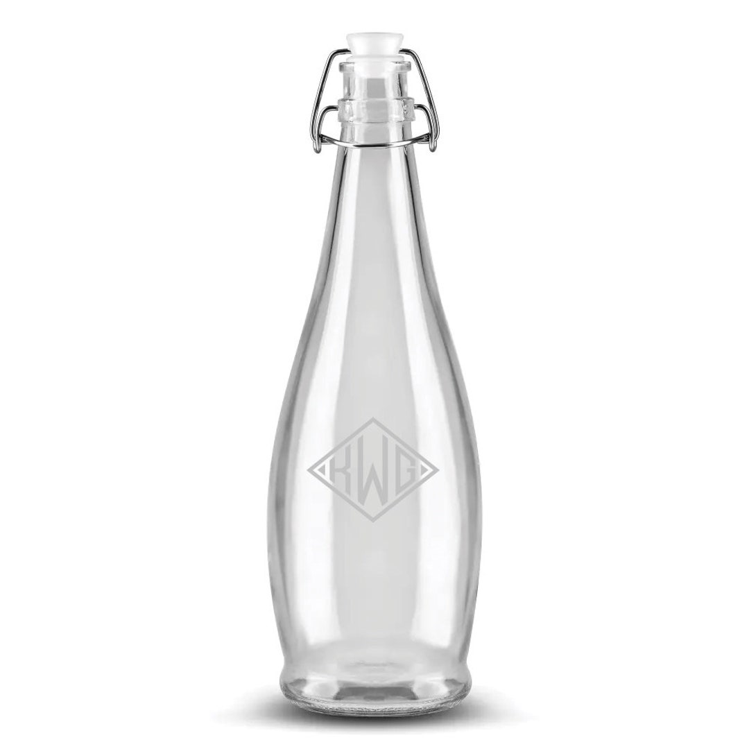 Personalized Engraved Glass Water Canister - Custom Monogram for Mother ...