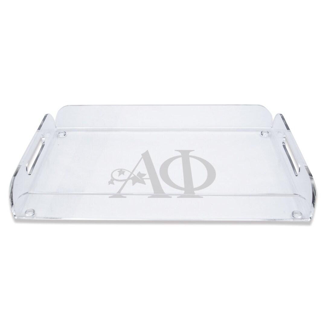 Alpha Phi Engraved Acrylic Serving Tray - Sorority Greek Custom Gift ...