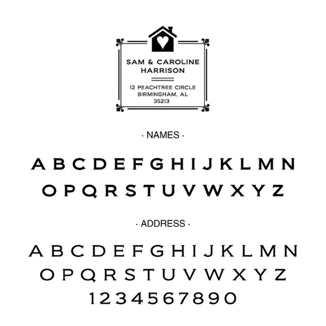 Custom House Address Stamp Design Three Designing Women - Etsy