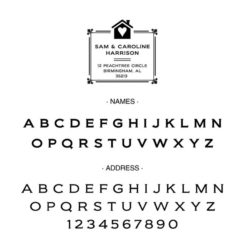 Custom House Address Stamp Design Three Designing Women - Etsy