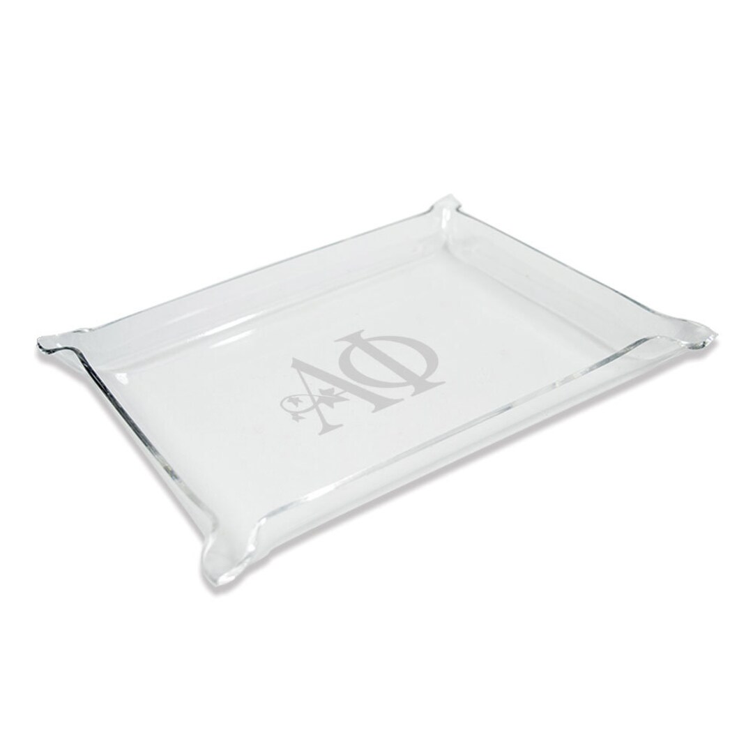 Alpha Phi Engraved Acrylic Valet Tray - Sorority Greek Custom Gift for ...