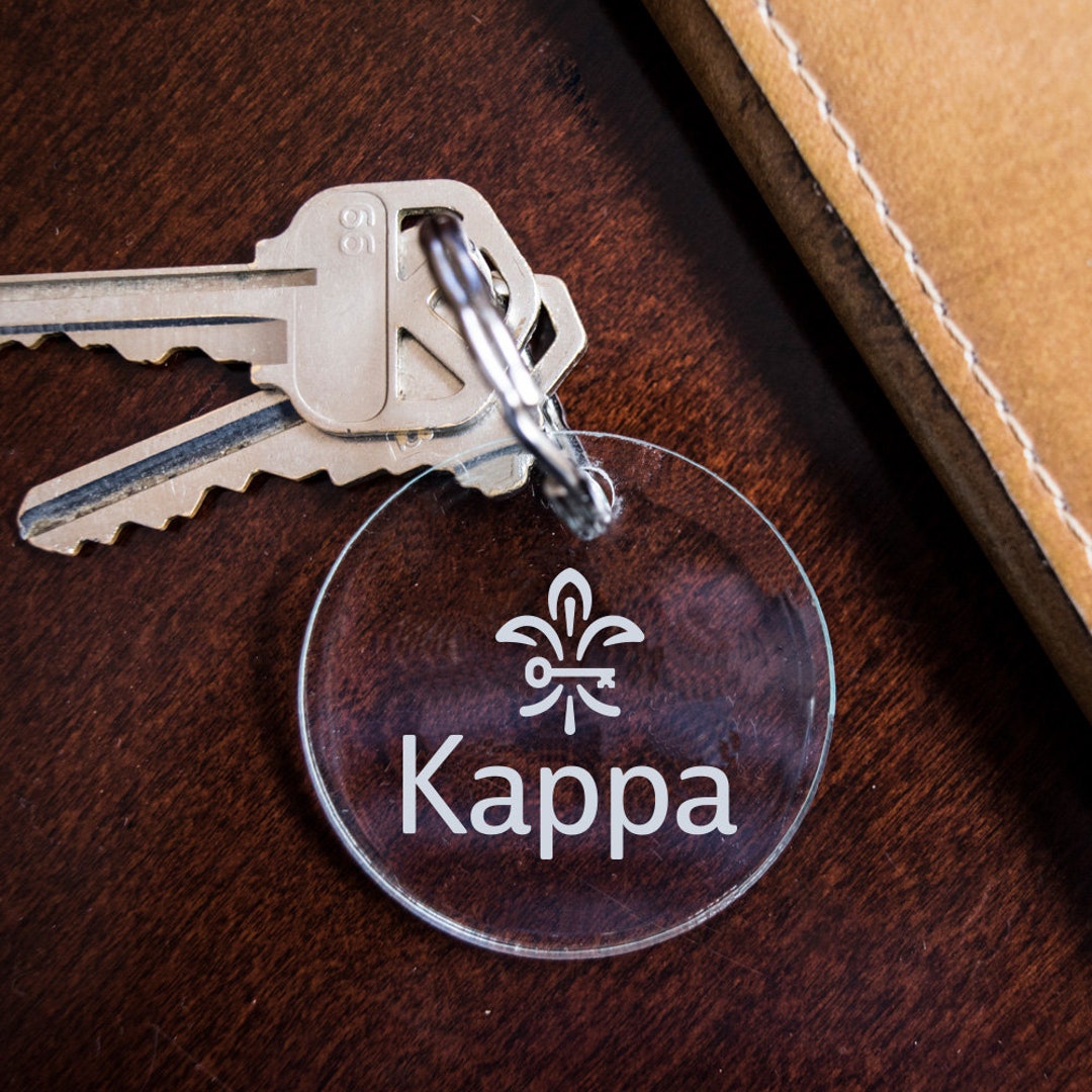 Kappa Kappa Gamma Engraved Acrylic Key Fob - Sorority Greek Custom Gift ...