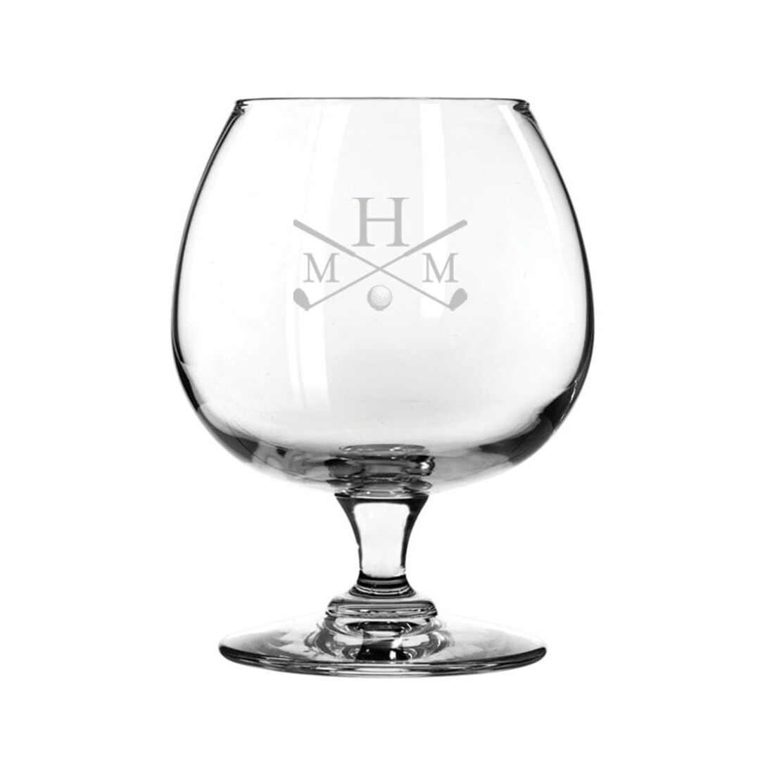 Personalized Engraved Brandy Glass - Custom Monogram Barware for Father ...