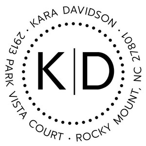 Custom Address Stamp Davidson Design - Three Designing Women ...