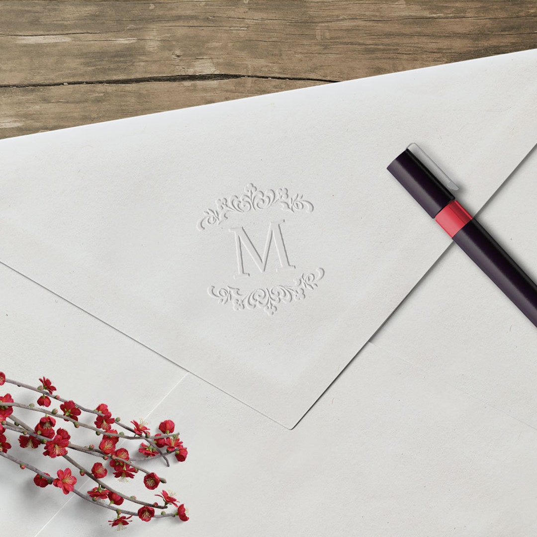 Custom Initial Embosser - Personalized Three Designing Women Embosser ...