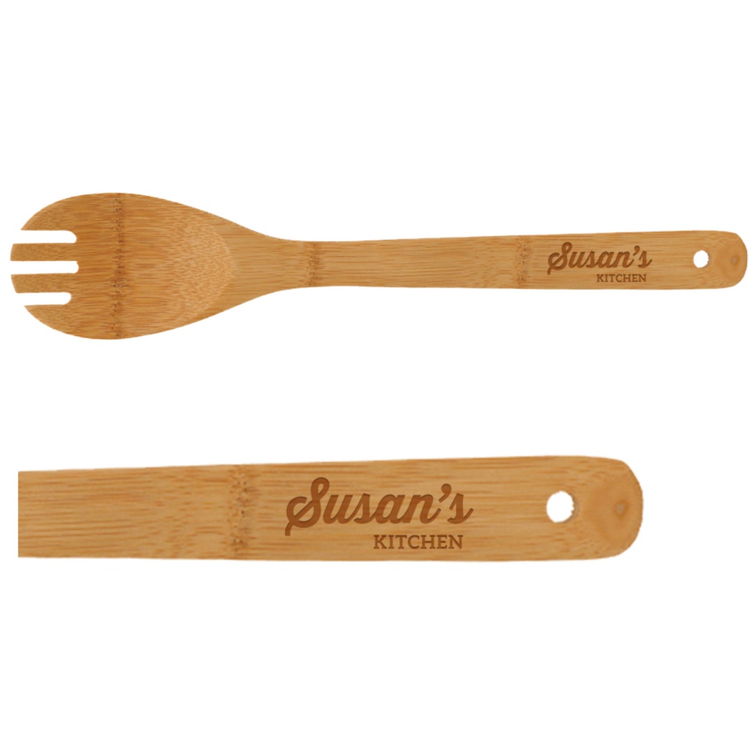 Personalized Engraved Bamboo Spork - Custom Gift for Mother's Day ...