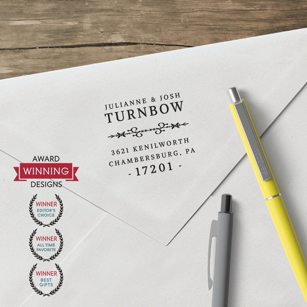 Custom Address Stamp Turnbow Design - Three Designing Women ...