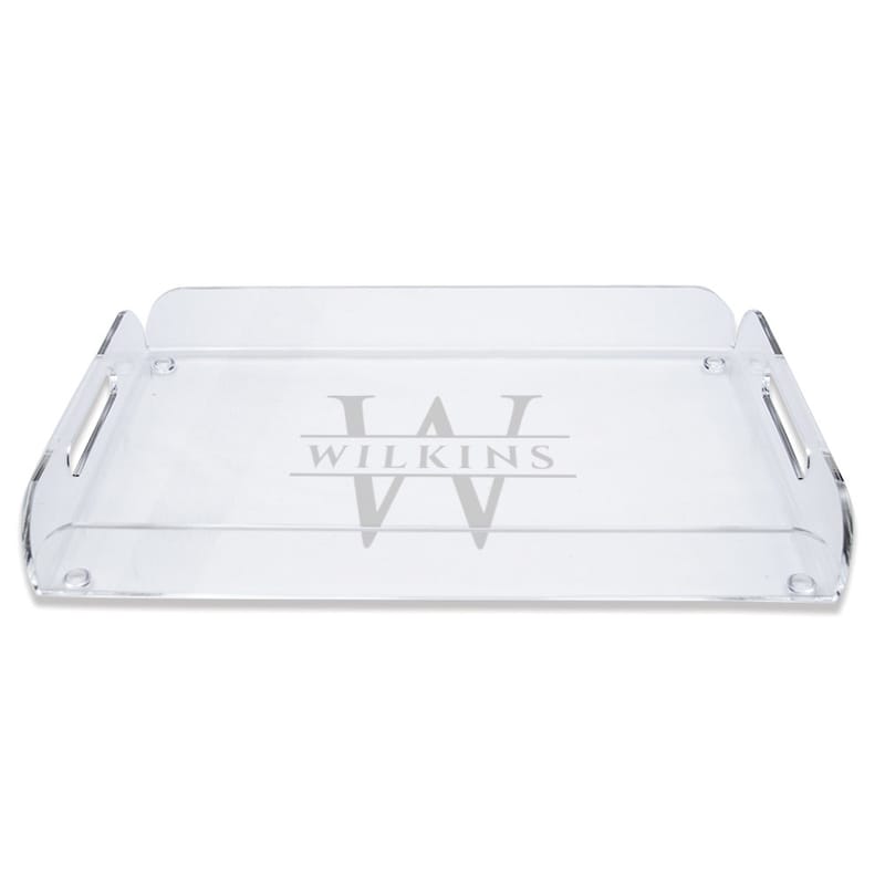 Acrylic Monogram Tray - Etsy