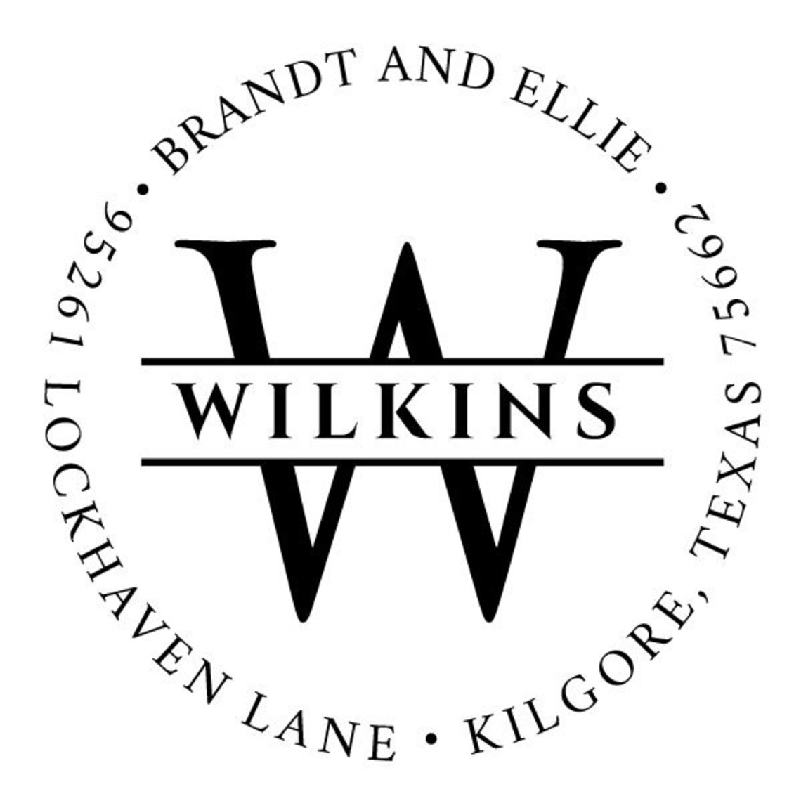 Custom Address Stamp Wilkins Design Three Designing Women - Etsy