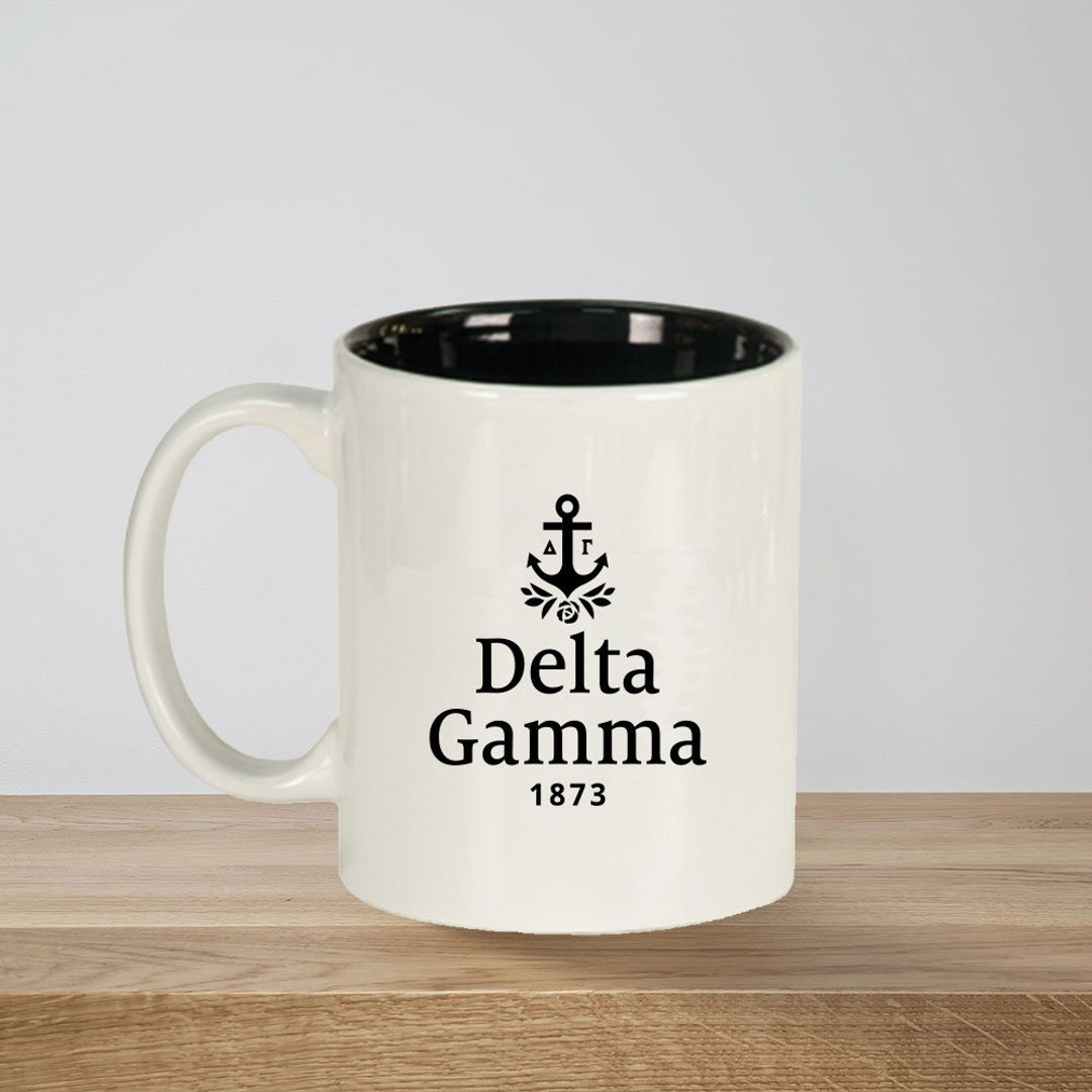 Delta Gamma Engraved 11 Oz Ceramic Coffee Mug - Sorority Greek Custom ...