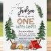 Camp Out Birthday Invitation, Camping Kids Invite, - Etsy