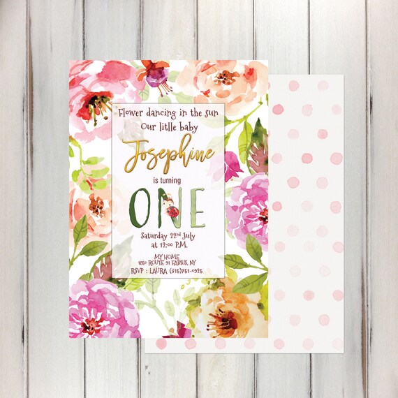 Birthday Invitation Turning ONE TWO THREE First Birthday | Etsy