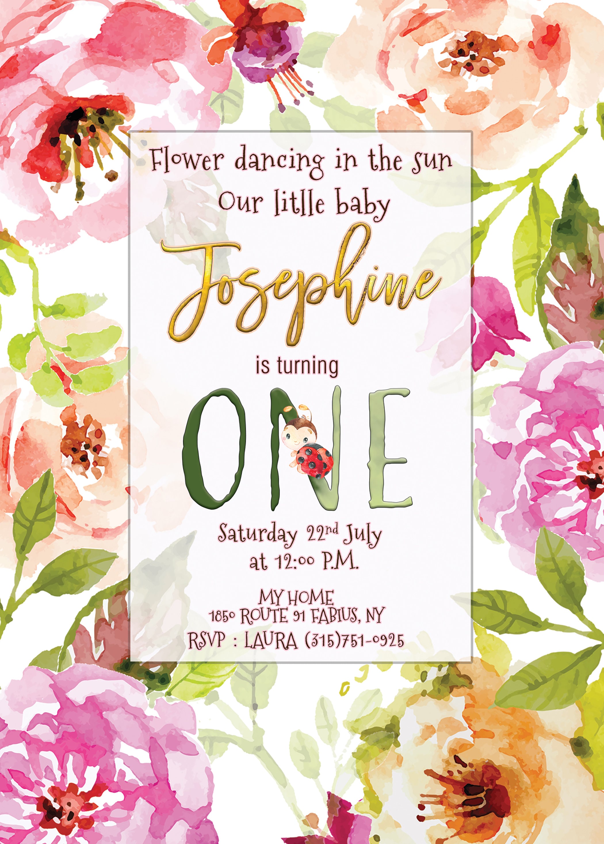 Birthday Invitation Turning ONE TWO THREE First Birthday - Etsy