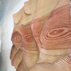 Modern WAVY WOODEN PINE Wave Art Deco Wallhanging Geometric Home Relief ...