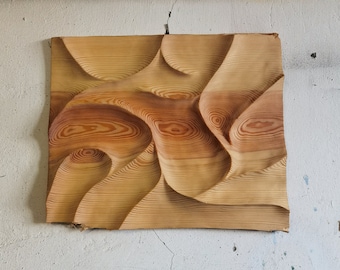 Wooden Wave Wall Decor - Etsy