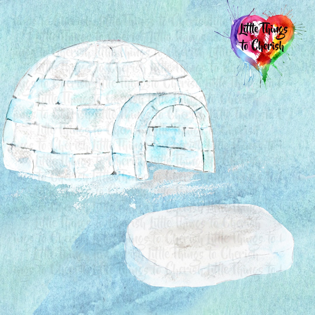 Igloo and Ice Slab for Use With Little Things to Cherish - Etsy