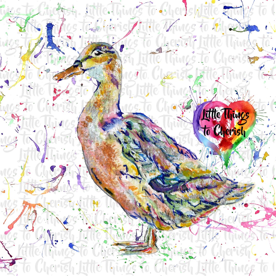 Duck Clipart Duck Graphics Rainbow Duck Duck Art Farm PNG Farm Animals ...