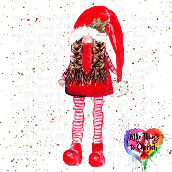 Christmas Gonk Girl Xmas Gonk Pine Cone Gonk Png Gonks - Etsy