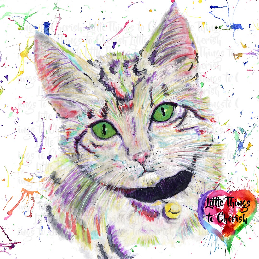 Kitten Clipart Rainbow Kitten Clip Art Png Kitten Watercolour ...