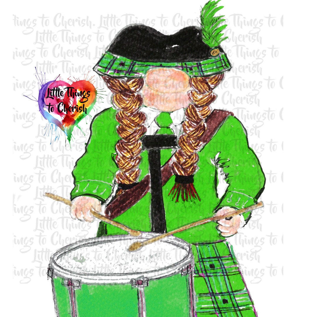 Pipe Band Gonkette Tomte Gonks Gnomes Playing Drums Irish - Etsy